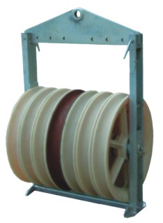 Transmission Line Stringing Blocks Conductor Pulleys