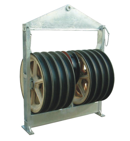 Transmission Line Stringing Blocks Conductor Pulleys
