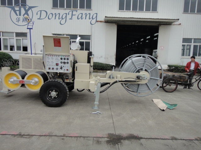 500KV Overhead Transmission Line Stringing Equipment 18 ton pulling ...