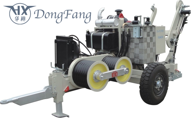 220KV Transmission Line Conductor Stringing Equipment 6 ton hydraulic ...