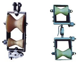 OPGW Installation Tools Live Line Double sheave Support Roller SH2