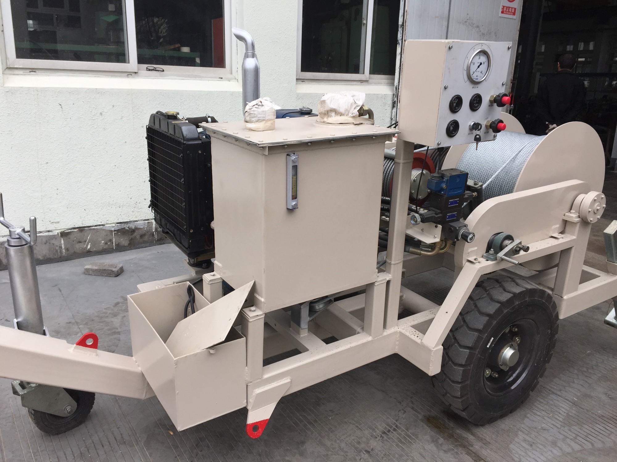 equipment and tools for installation of underground power cable