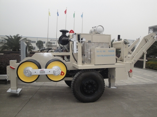 500KV transmission line stringing equipment for pulling four conductors