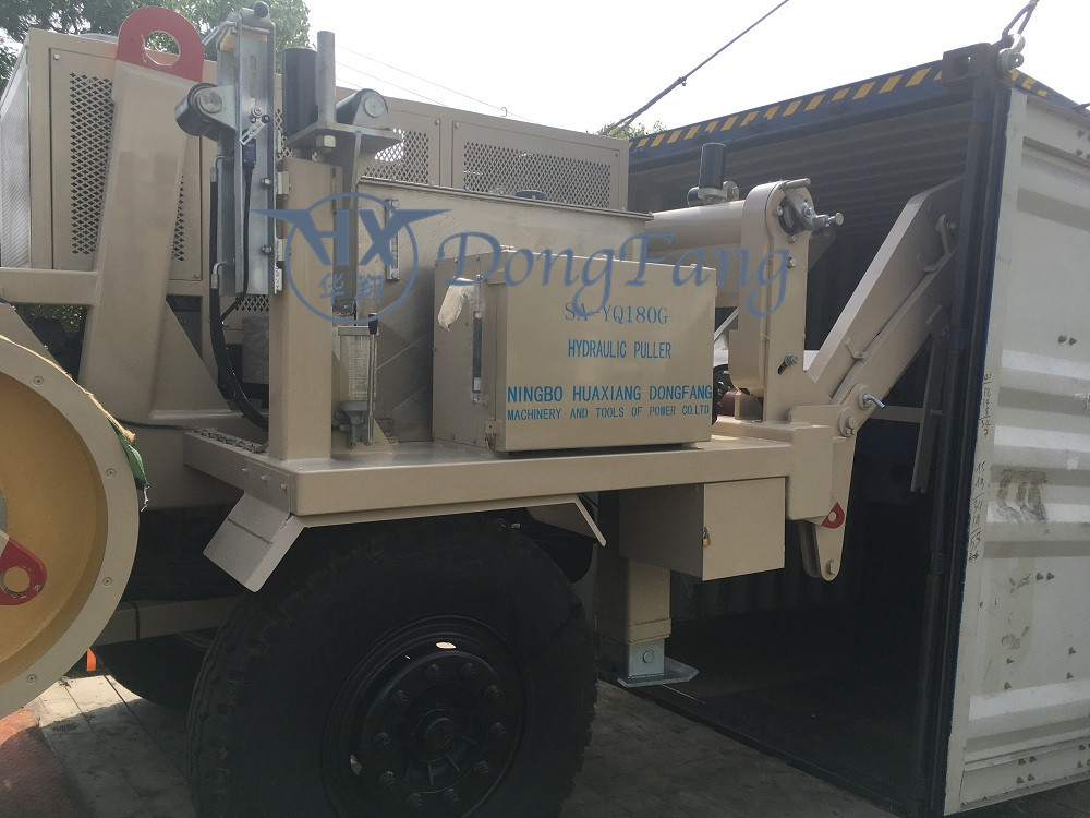 Stringing equipment 4 sets for 500KV transmission line exported to Asia ...