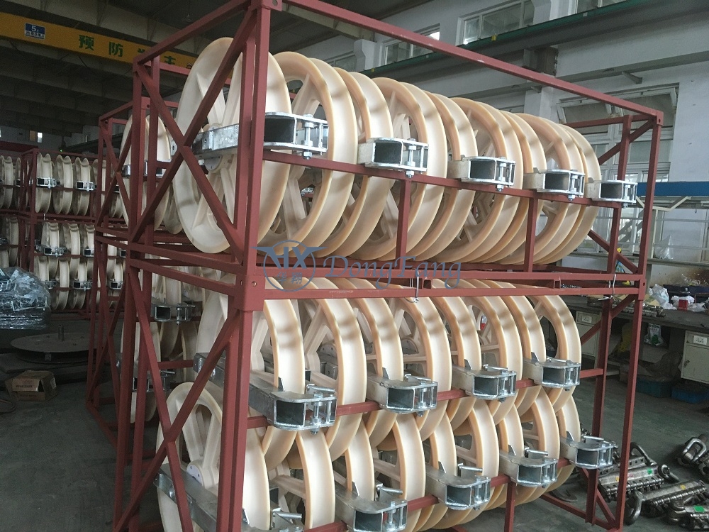 OPGW Stringing Equipments Optic Fiber Cable Pulley Blocks SHG660